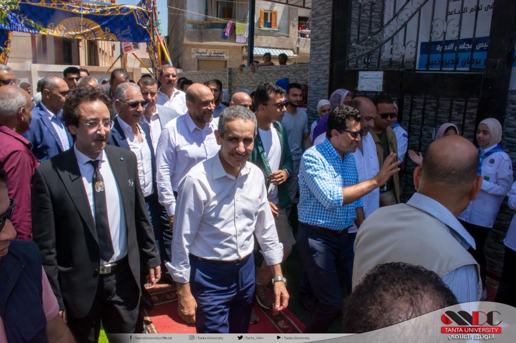 لدعم مبادرة "حياة كريمة" وبحضور وزير الشباب ومحافظ الغربية ونائب رئيس ...